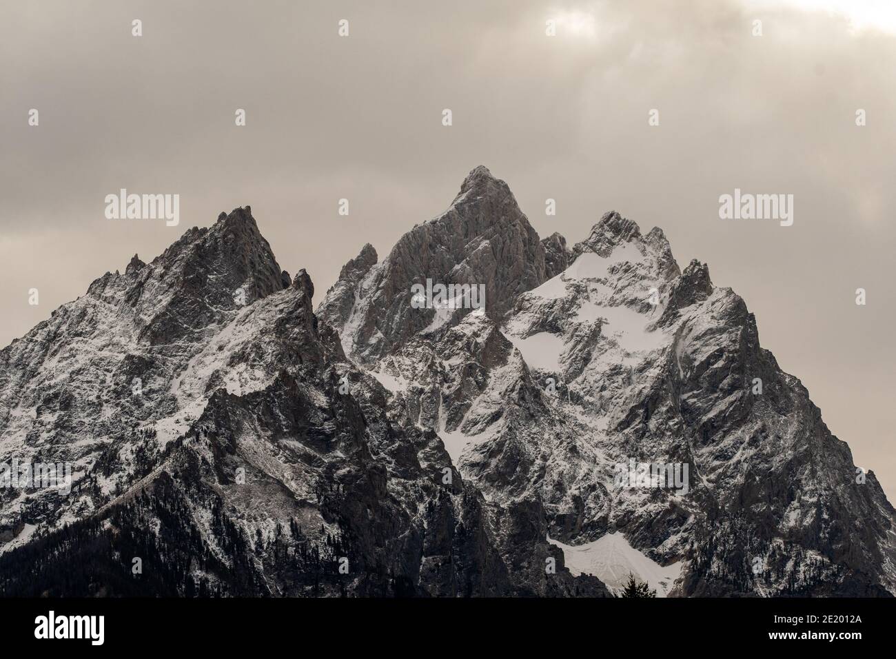 A cloudy fall day in Grand Teton National Park Stock Photo - Alamy