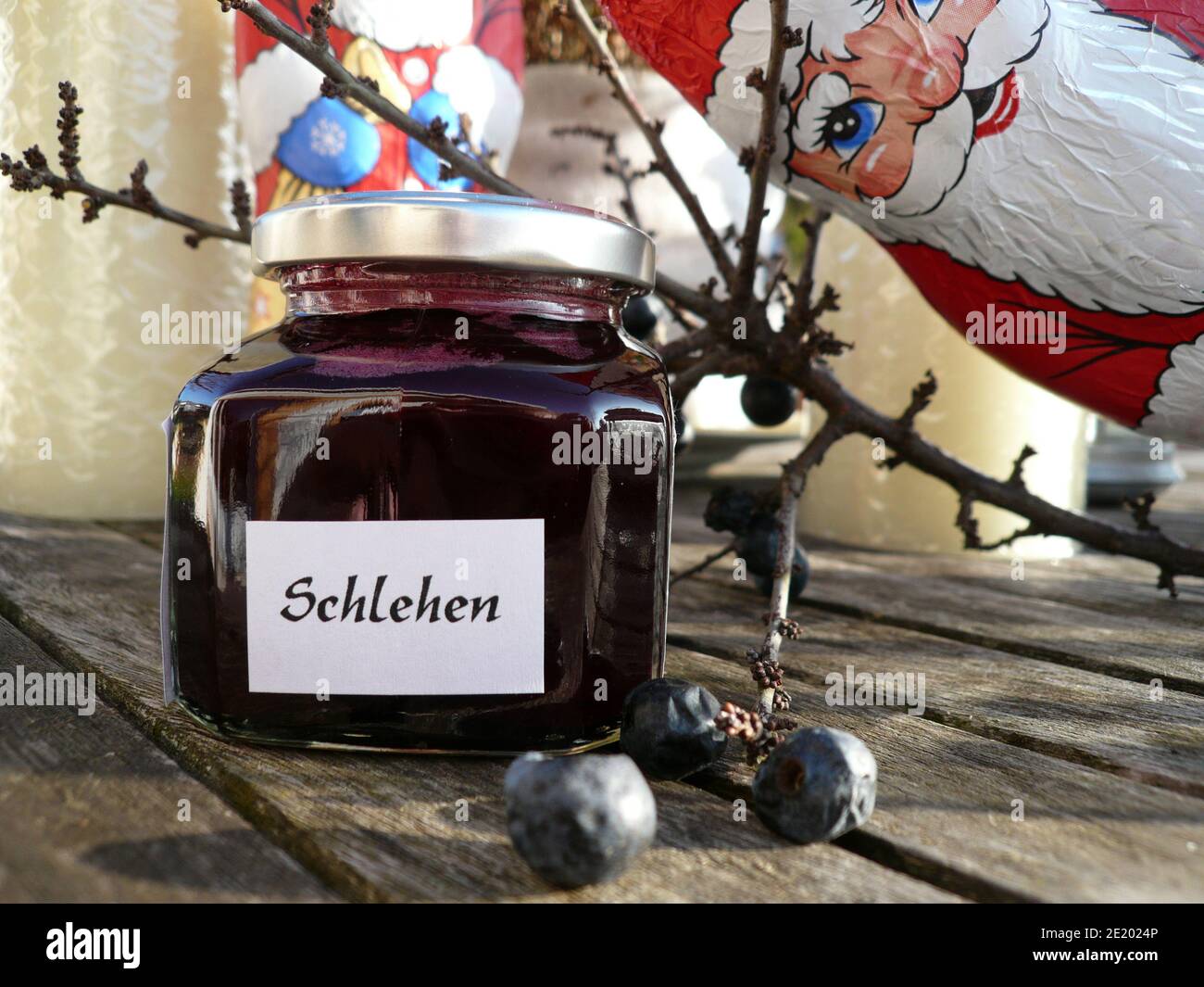 Sloe Jam Homemade Stock Photo - Alamy
