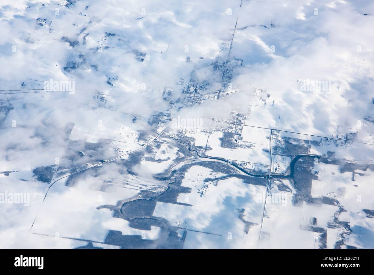 Snow landscape aerial hi-res stock photography and images - Alamy