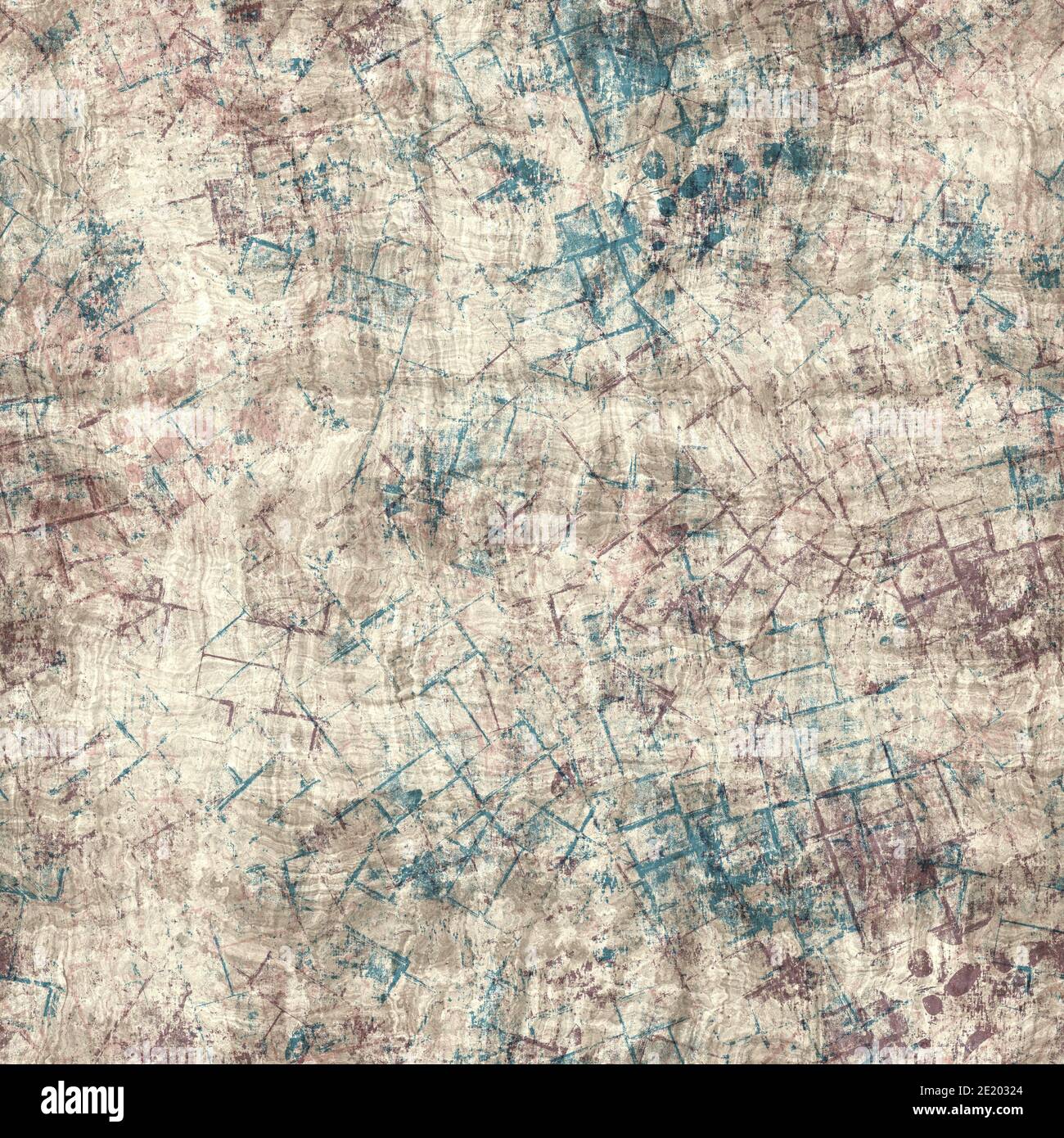 Seamless blue pink cream and navy surface pattern Stock Photo - Alamy