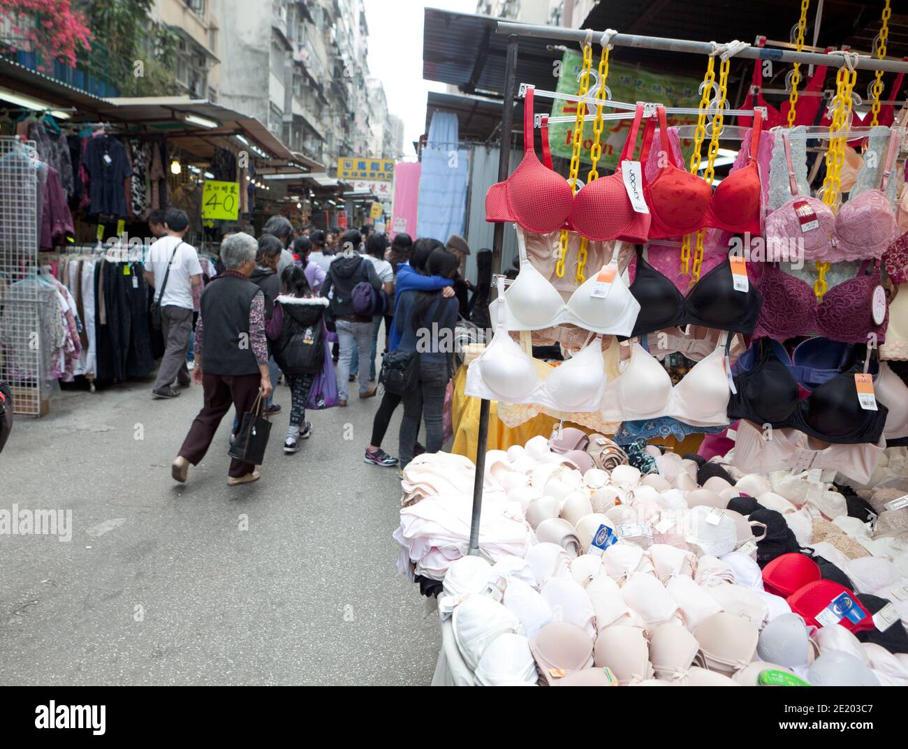 Bras at the Street Market Stock Photo - Alamy