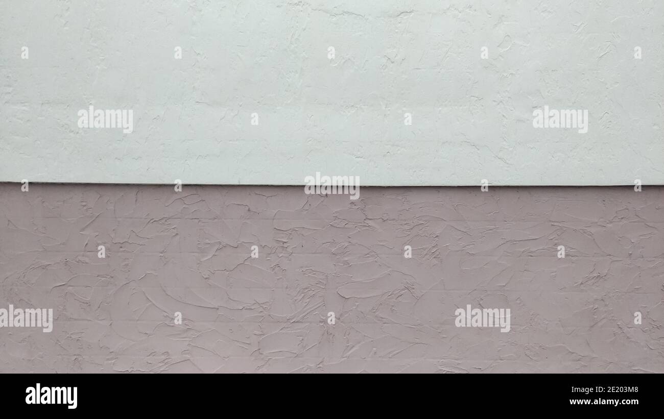 The texture of light plaster, broad strokes, two colors Stock Photo - Alamy