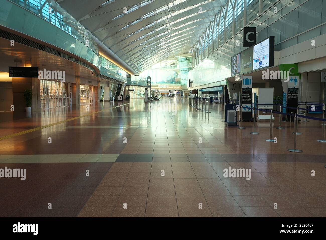 Tokyo, Japan-June 23, 2020: Haneda International Airport Terminal 2 ...