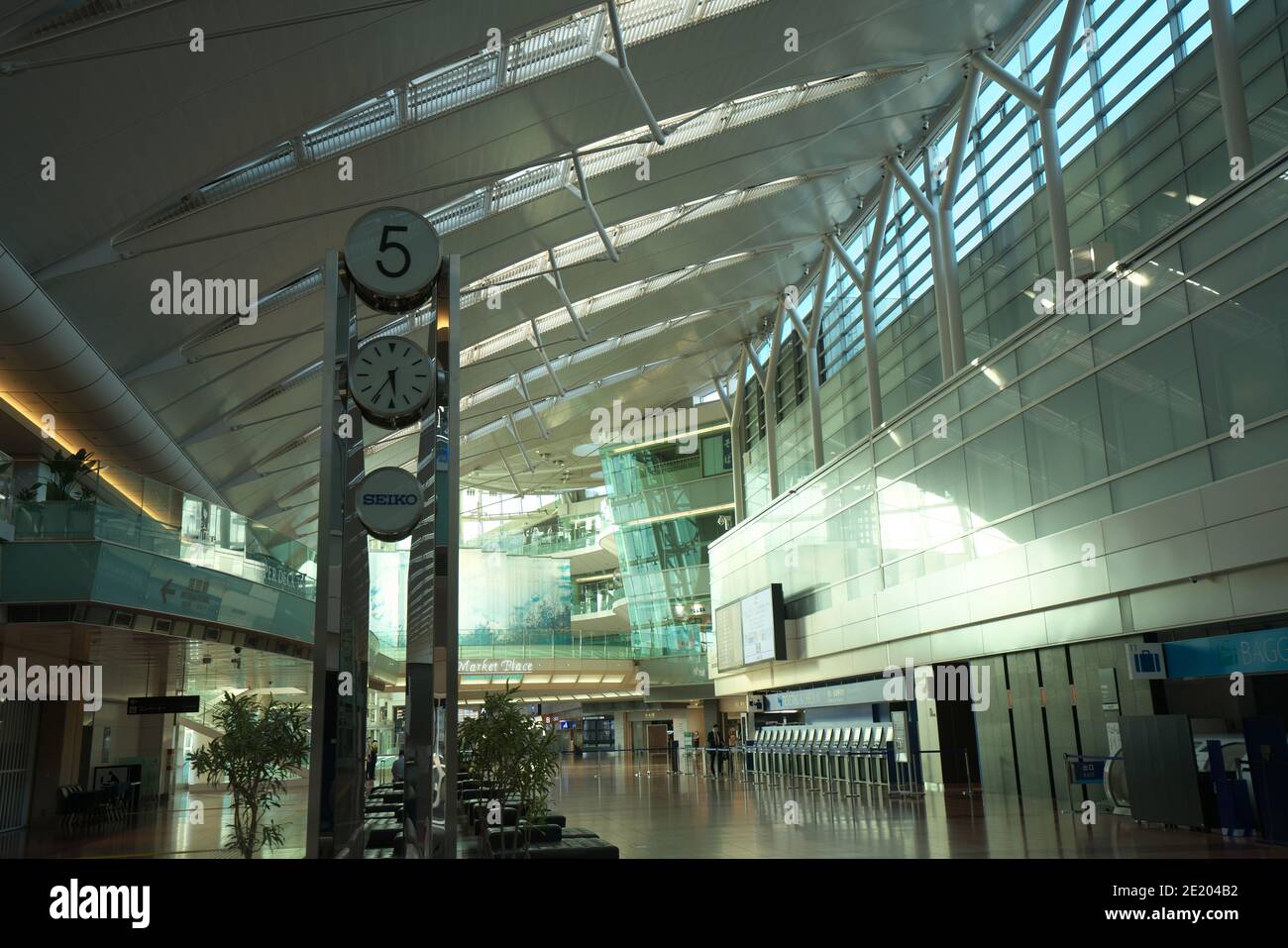 Tokyo, Japan-June 23, 2020: Haneda International Airport Terminal 2 ...