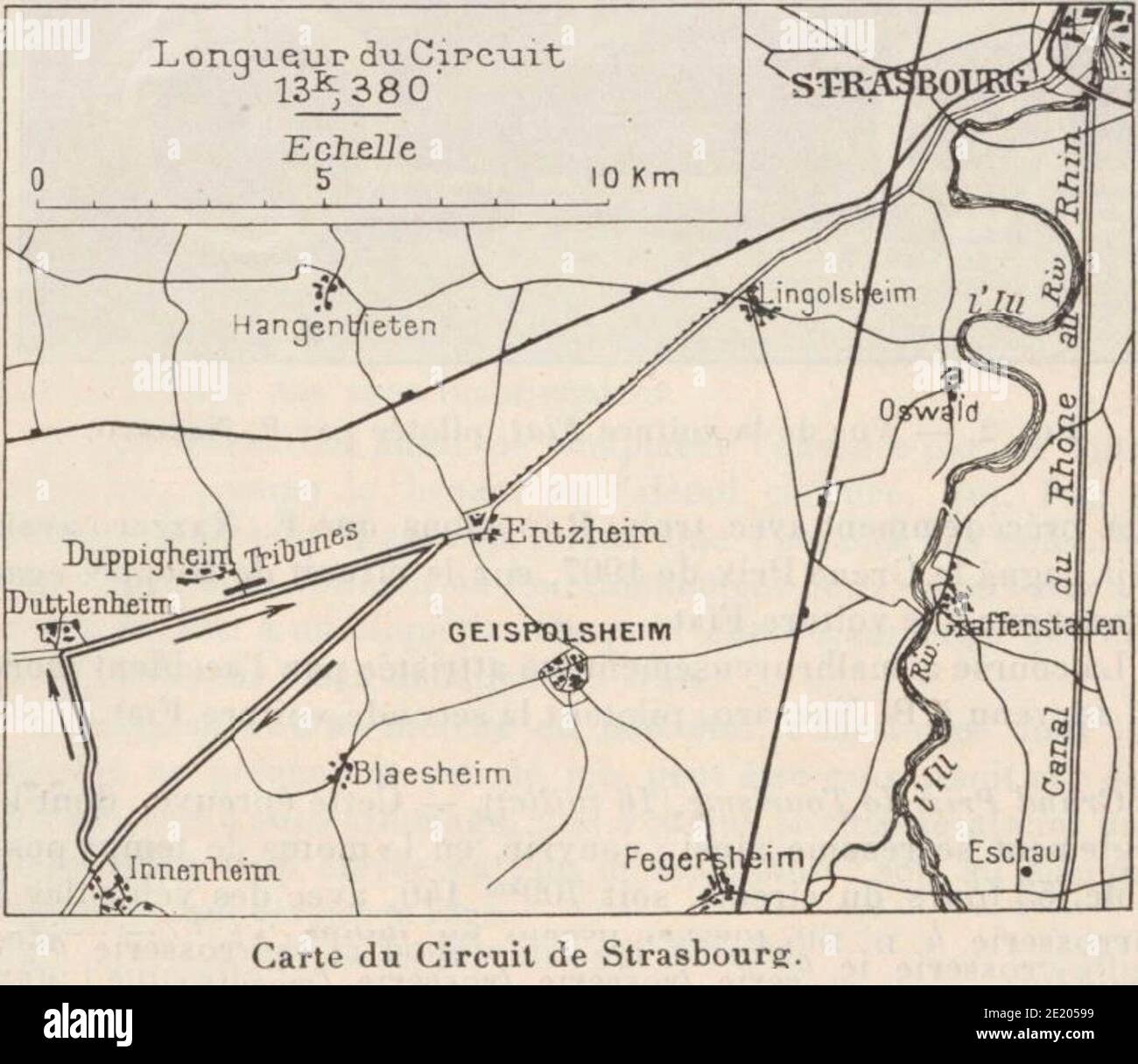 1922 French Grand Prix - Circuit de Strasbourg Stock Photo - Alamy