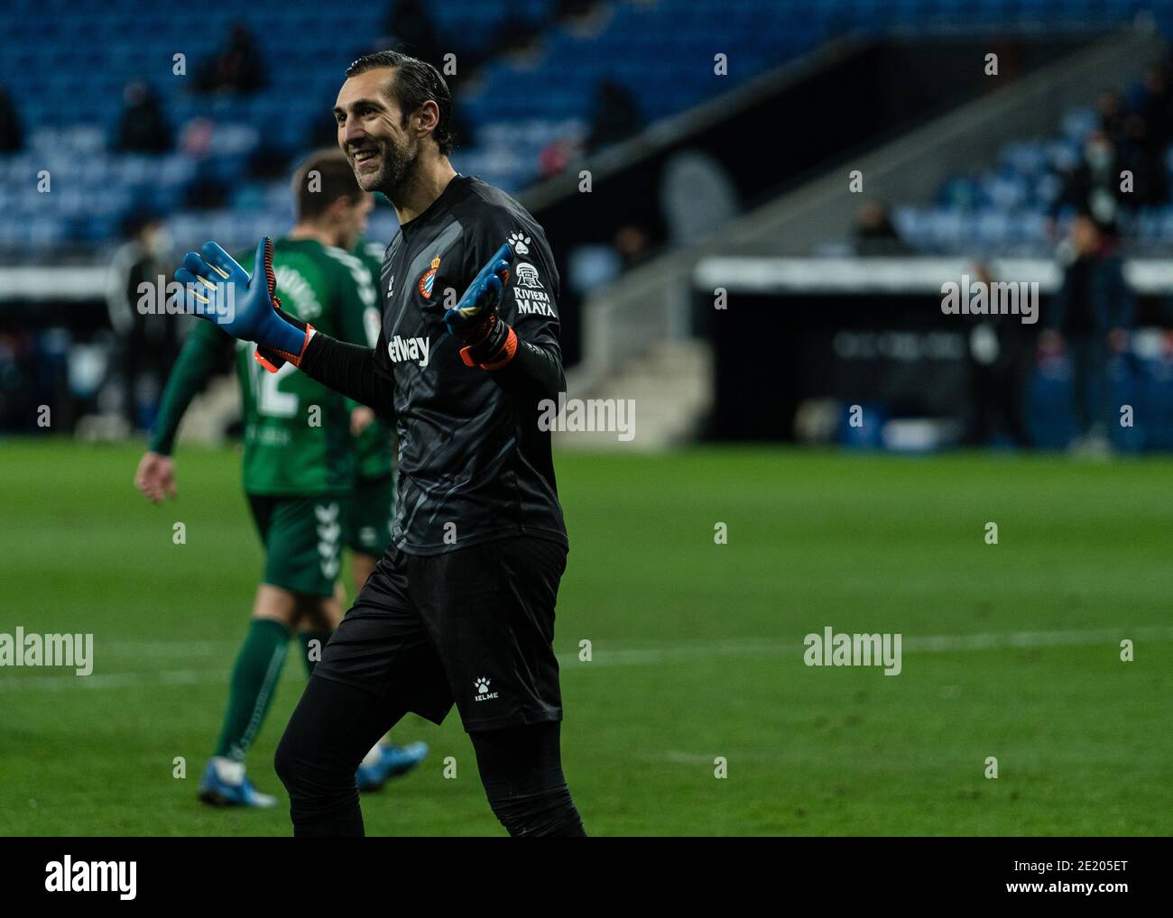 Cornella, Spain. 10th Jan, 2021. Espanyol's goalkeeper Diego Lopez ...