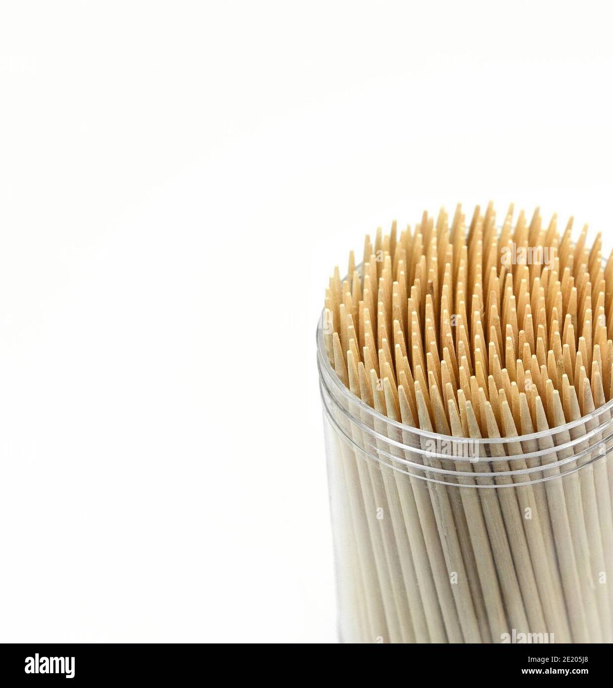 Wooden toothpicks isolated on white background Stock Photo - Alamy