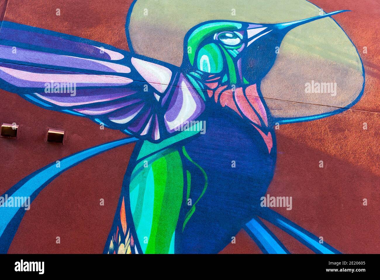 Hummingbird mural hi-res stock photography and images - Alamy
