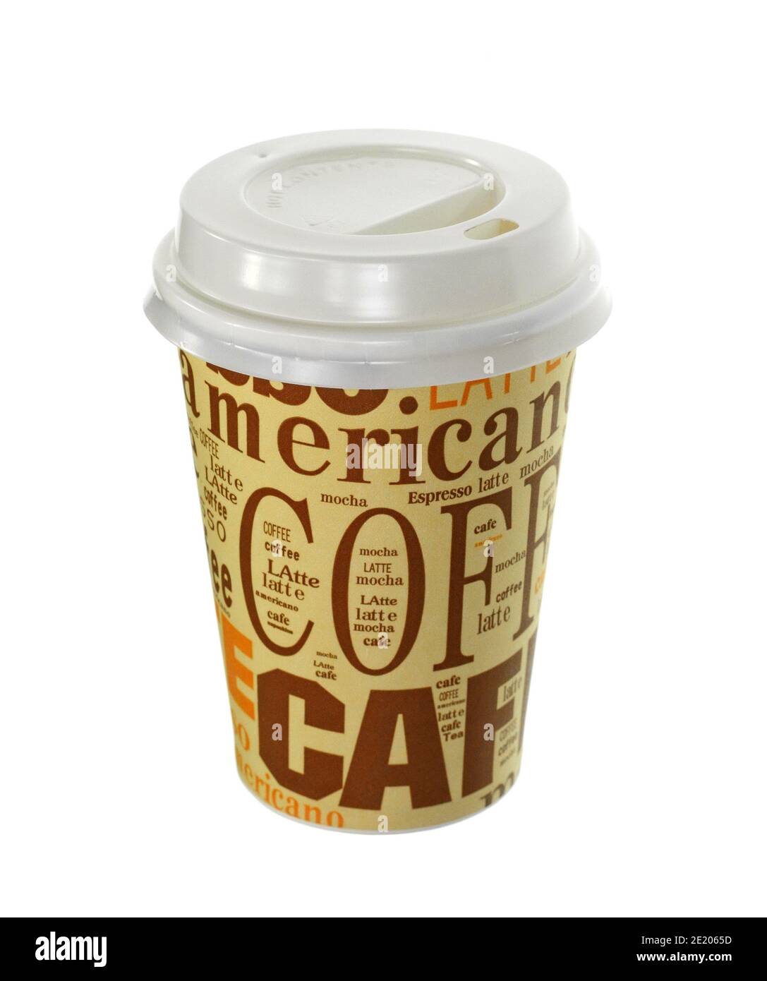 coffee cup isolate on white Stock Photo - Alamy