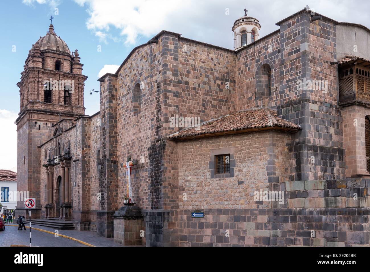 Temple of the Sun (Qorikancha) located in Cusco in the Peruvian Andes ...
