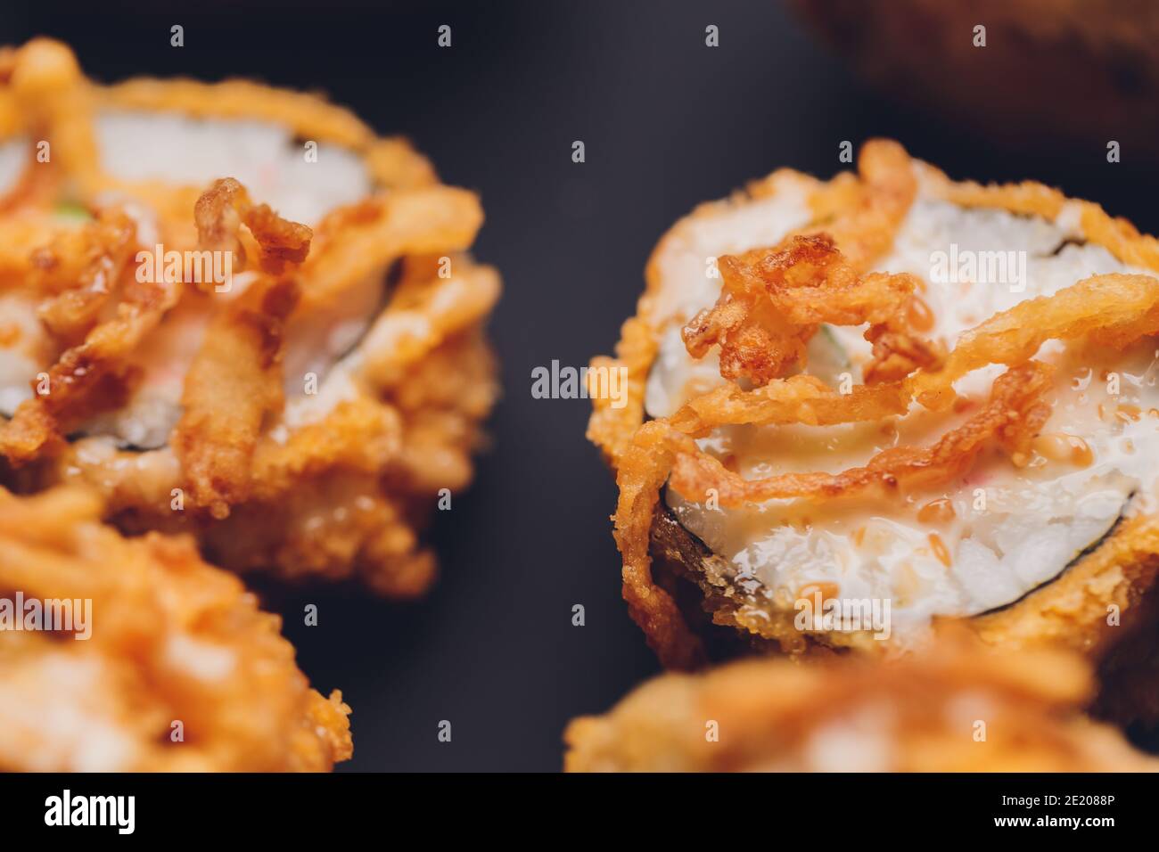 Crunchy sushi rolls hi-res stock photography and images - Alamy