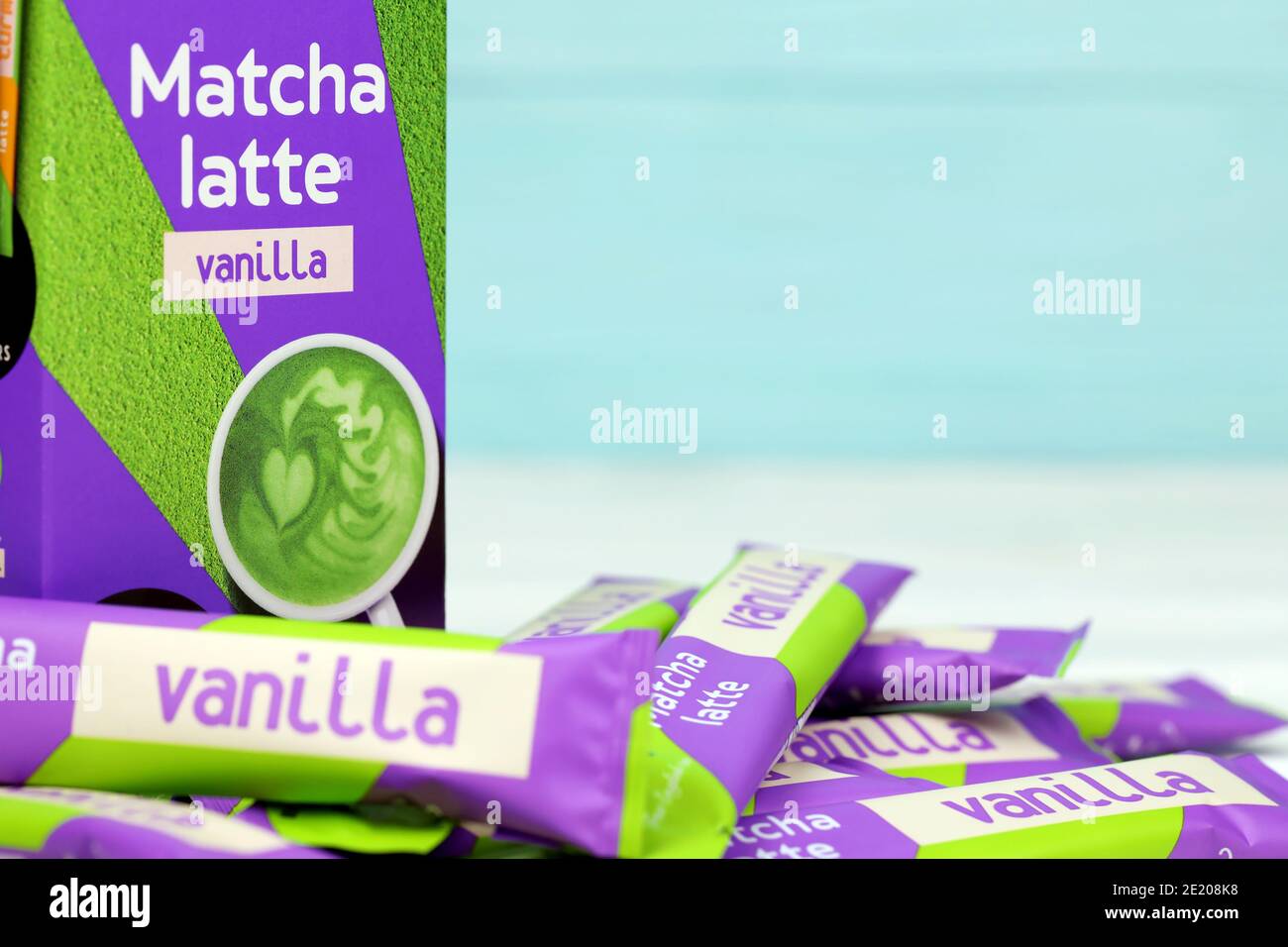 Matcha latte sticks hi-res stock photography and images - Alamy