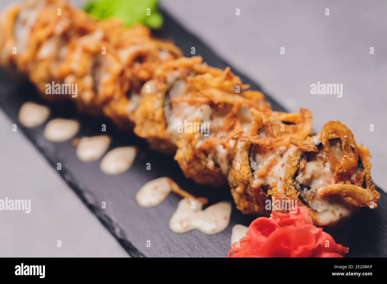 Crunchy sushi rolls hi-res stock photography and images - Alamy