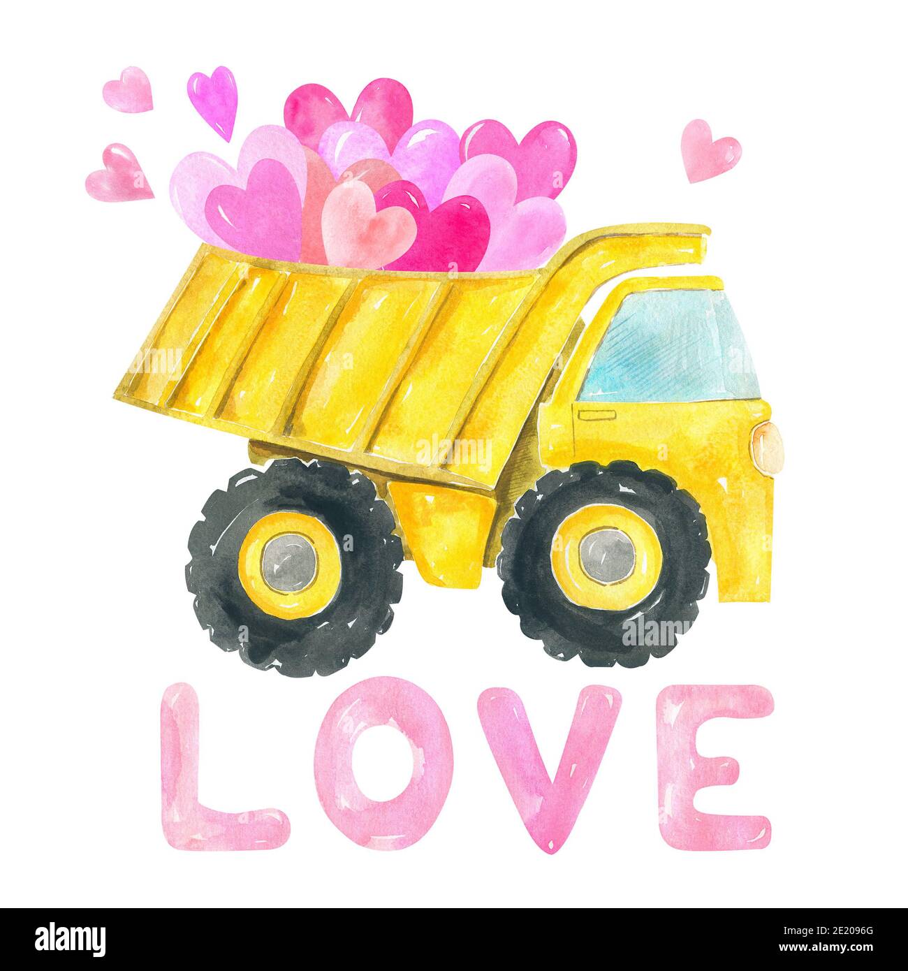 Excavator Truck Clip Art Premium Vector | Vector Illustration Color