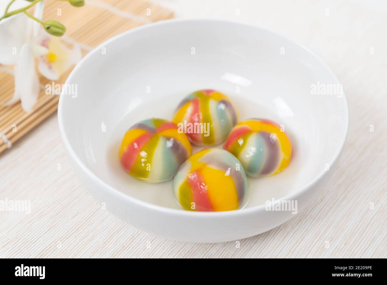 Traditional chinese sweet glutinous rice ball Stock Photo - Alamy