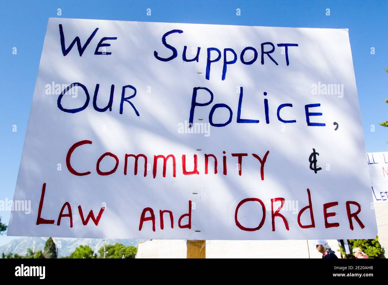 Blm support placard hi-res stock photography and images - Alamy