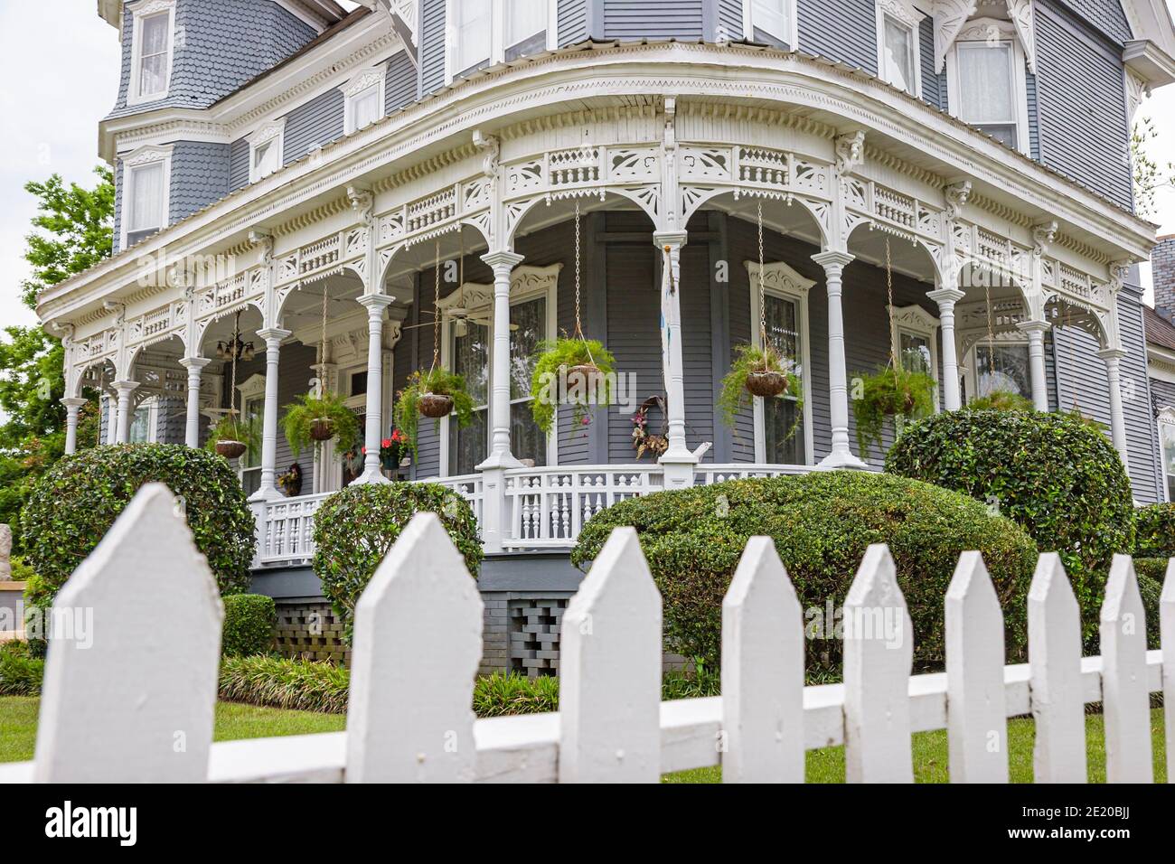 Alabama Troy College Street historic Victorian style home,picket fence ...