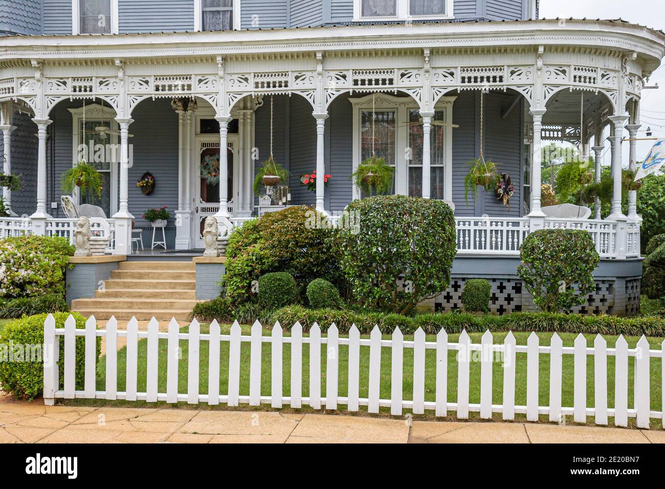 Alabama Troy College Street historic home Victorian style architecture ...