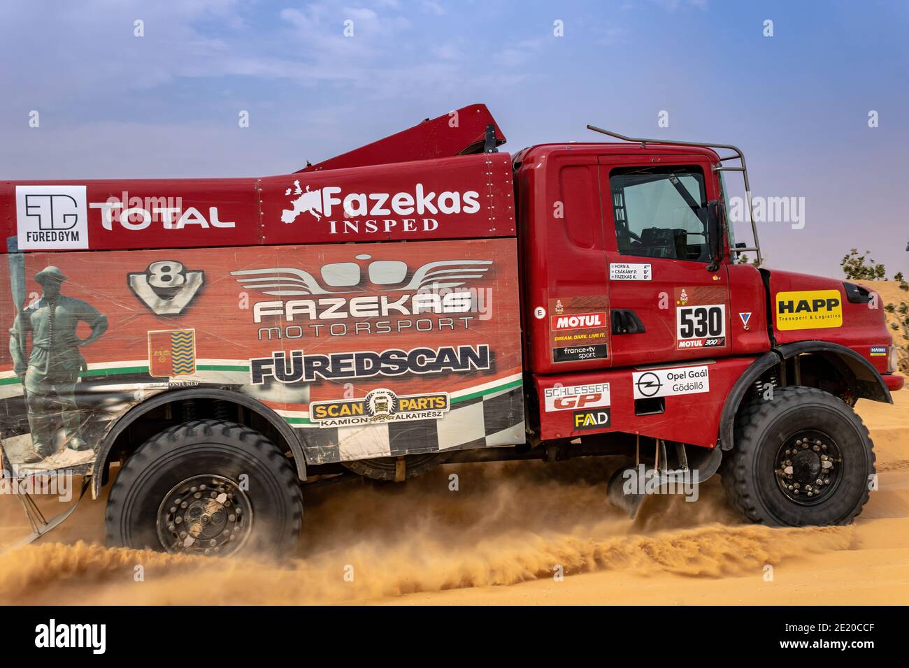 Horimlaa, Saudi Arabia - January 7, 2021: The Scania racing truck of ...