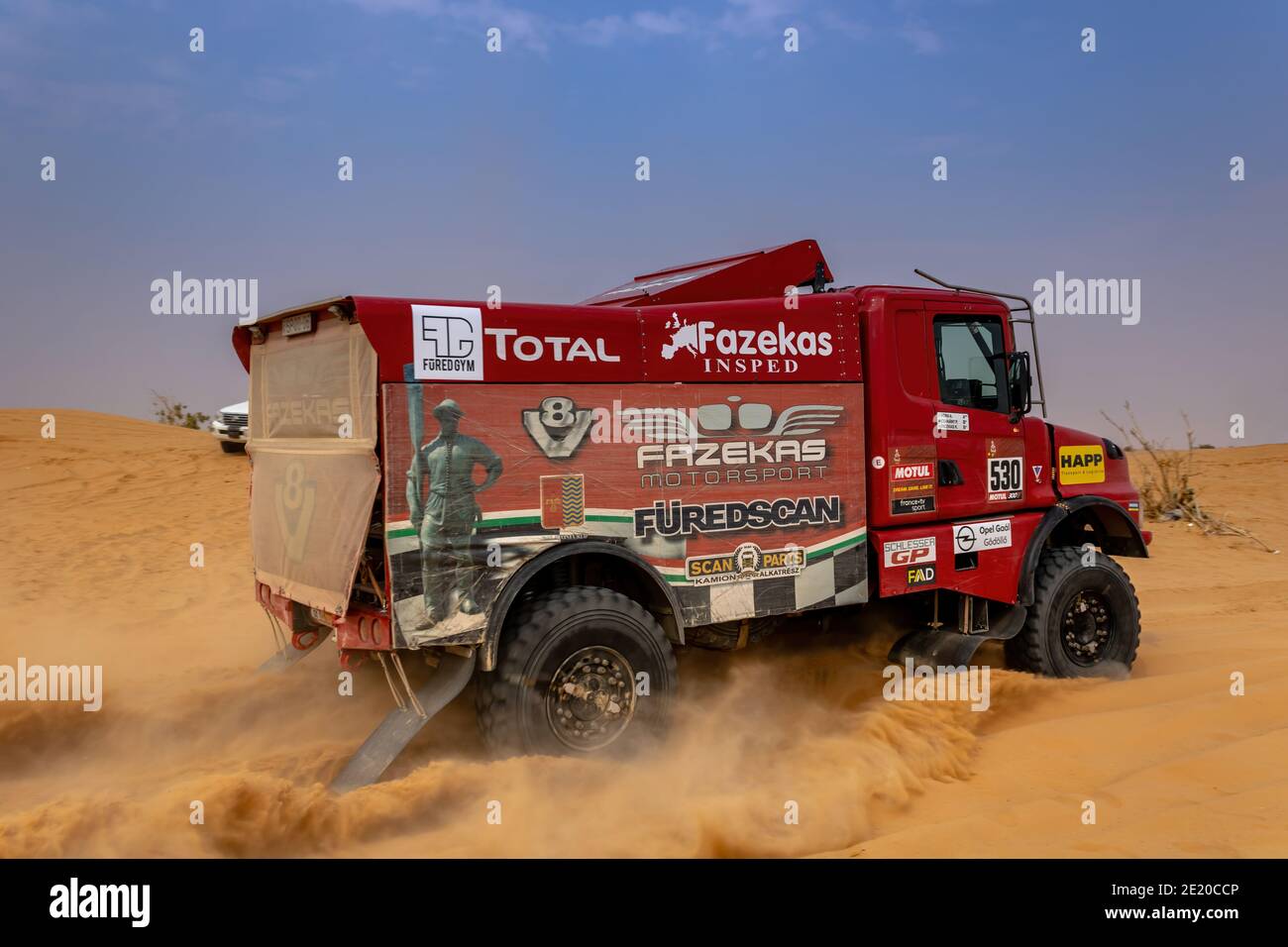 Horimlaa, Saudi Arabia - January 7, 2021: The Scania racing truck of ...
