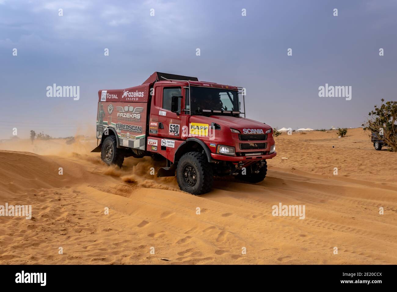 Horimlaa, Saudi Arabia - January 7, 2021: The Scania racing truck of ...