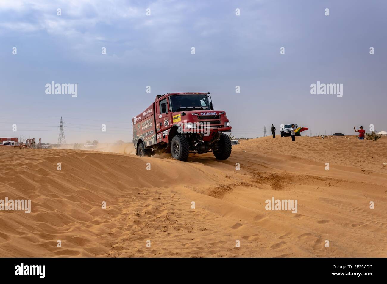 Horimlaa, Saudi Arabia - January 7, 2021: Scania racing truck of Team ...