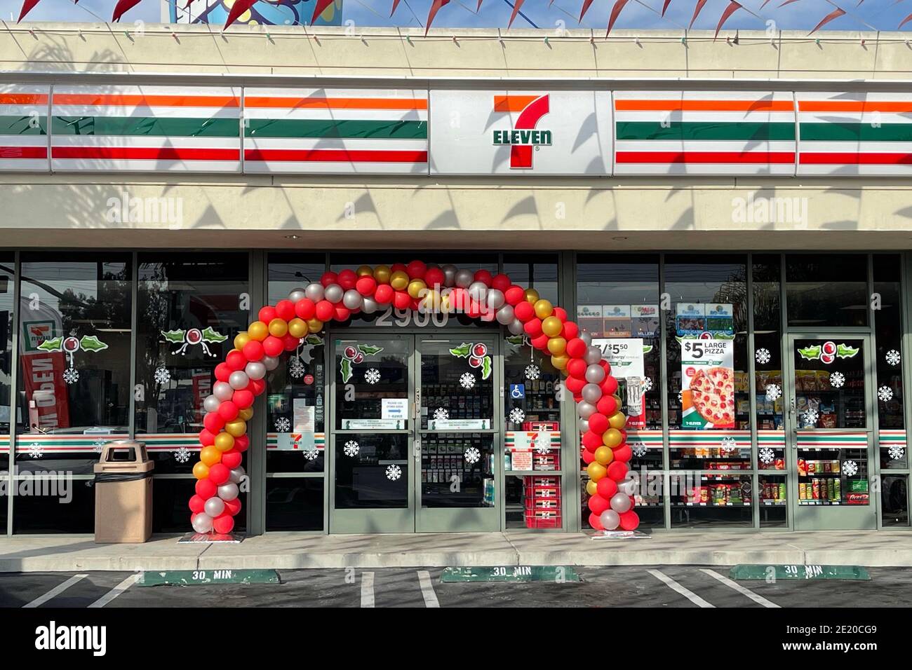 A grand opening at a 7-Eleven convenience store, Tuesday, Jan. 5, 2021 ...