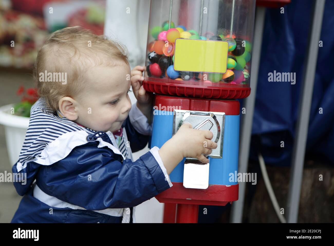 Boy selling candy on street hi-res stock photography and images - Alamy