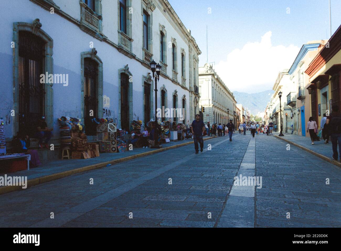 Oaxaca, Oaxaca / Mexico - 01/05/2021: Detail of the streets of centre ...