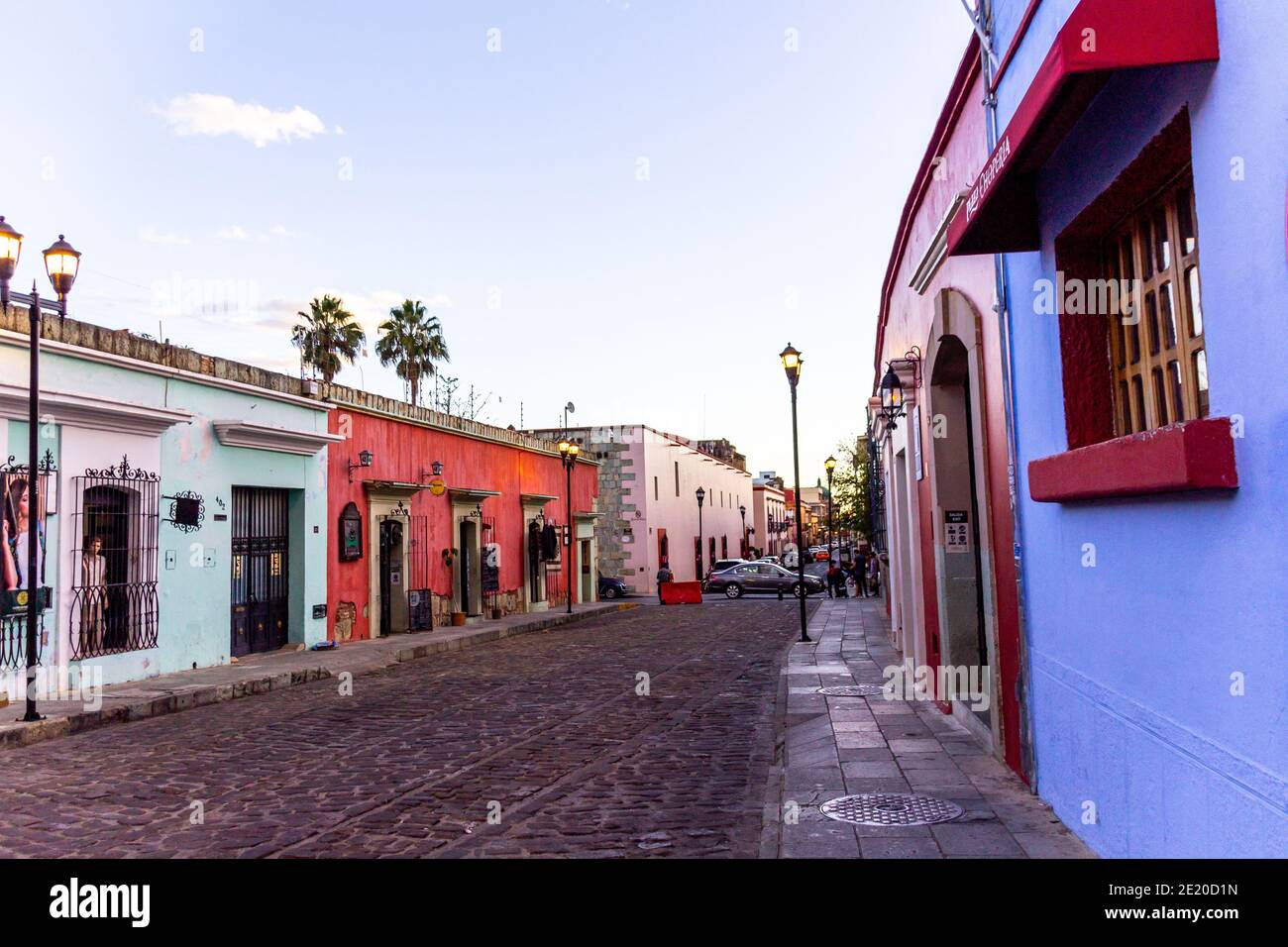 Oaxaca, Oaxaca / Mexico - 01/05/2021: Detail of the streets of centre ...