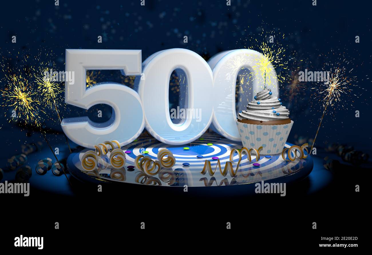 3d number 500 hi-res stock photography and images - Alamy