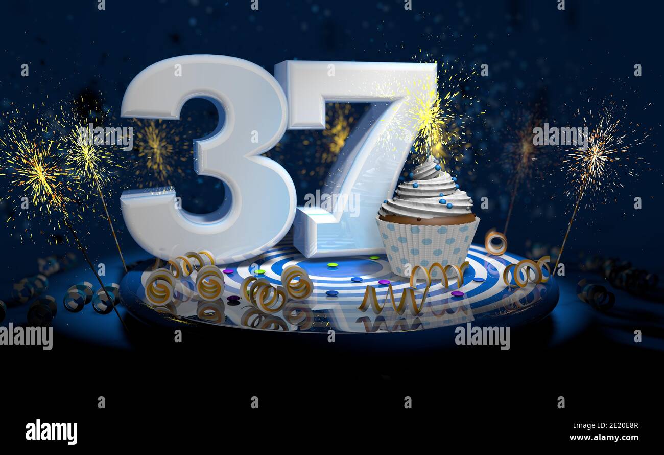 3d number 37 hi-res stock photography and images - Alamy