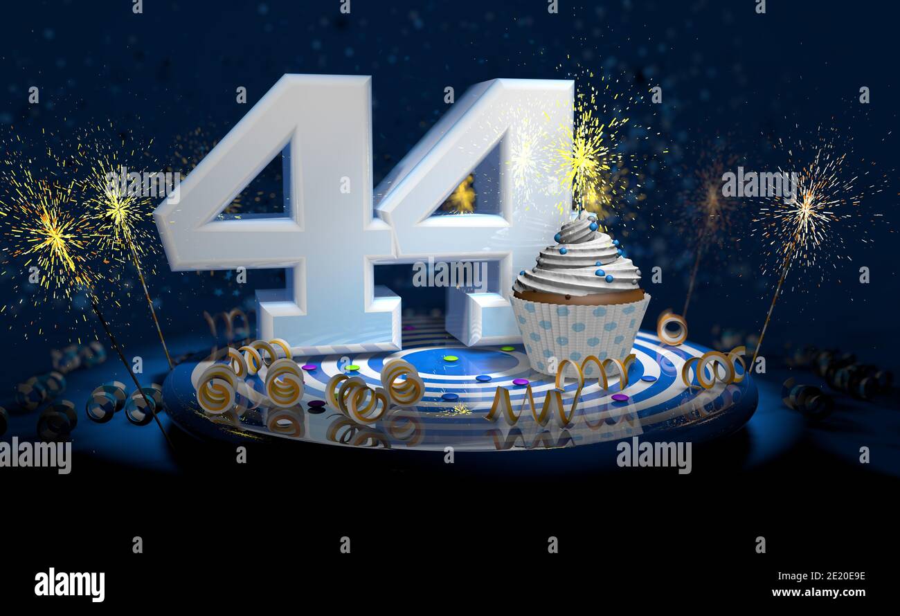 3d number 44 hi-res stock photography and images - Alamy
