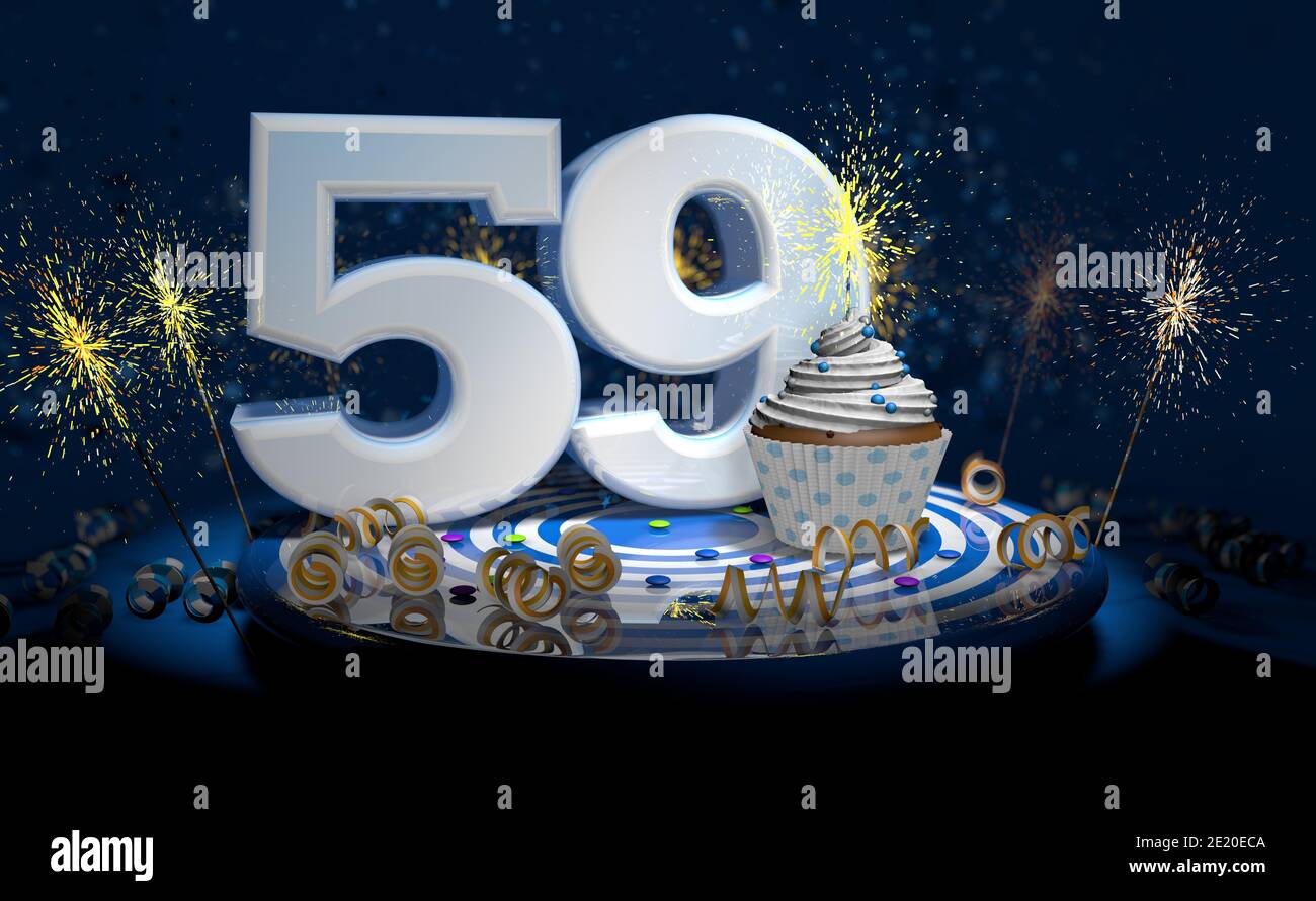 3d number 59 hi-res stock photography and images - Alamy