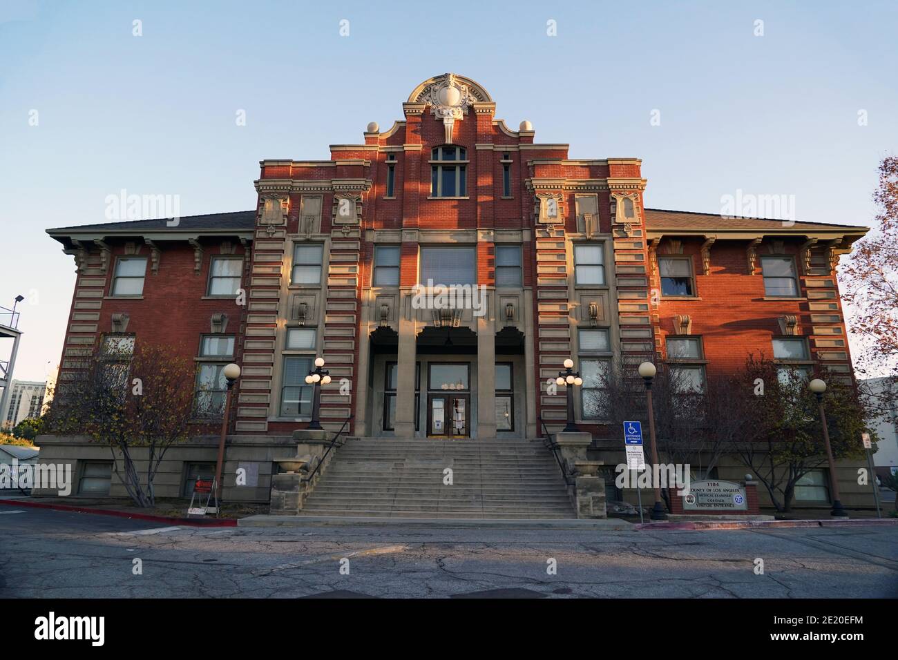 A general view of the Los Angeles County Coroner Department office at ...