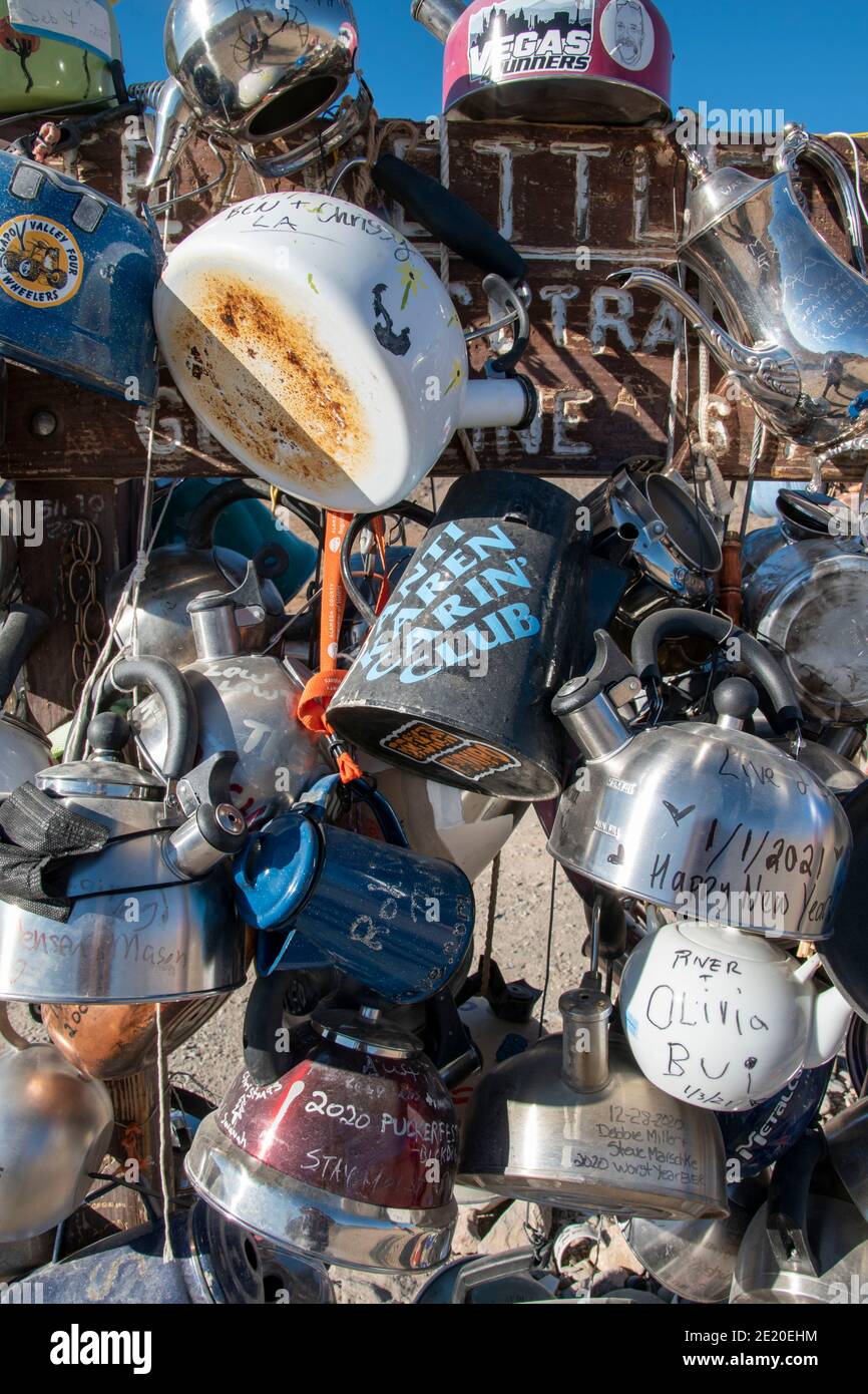 Teakettle Junction is a landmark in Death Valley National Park which ...