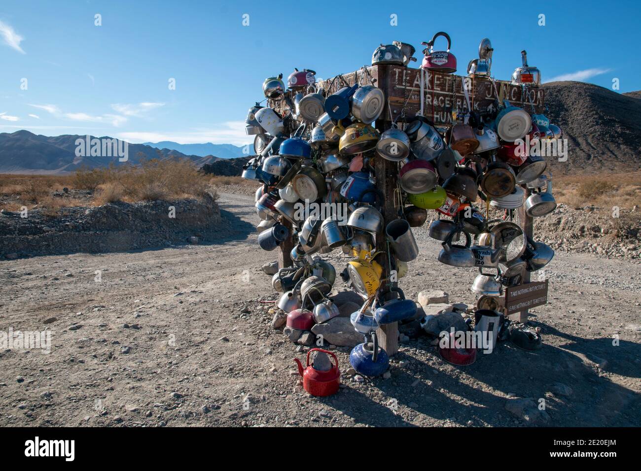 Teakettle Junction is a landmark in Death Valley National Park which ...