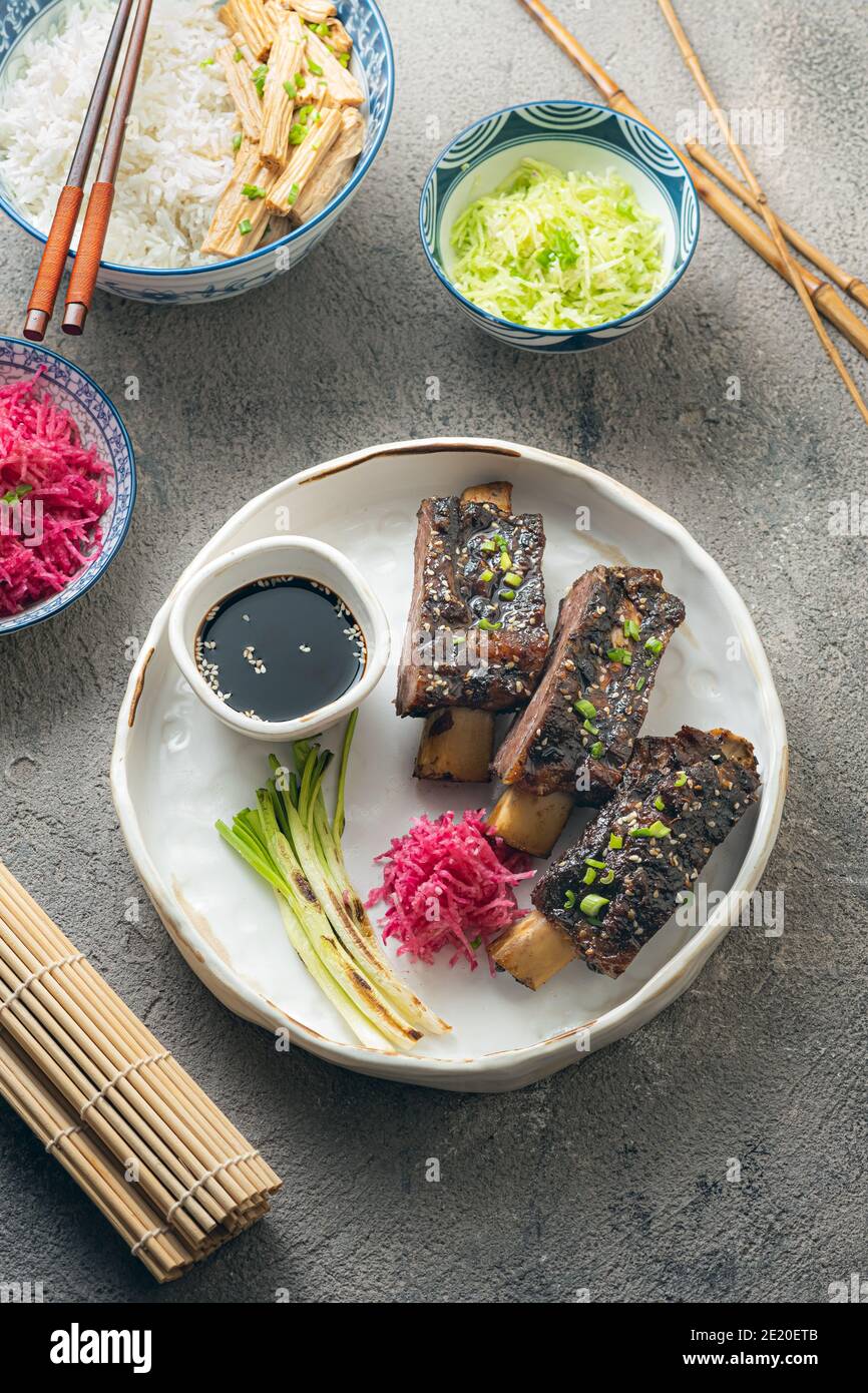 Korean beef ribs hi-res stock photography and images - Alamy