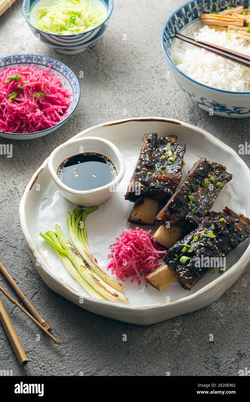Korean beef ribs hi-res stock photography and images - Alamy