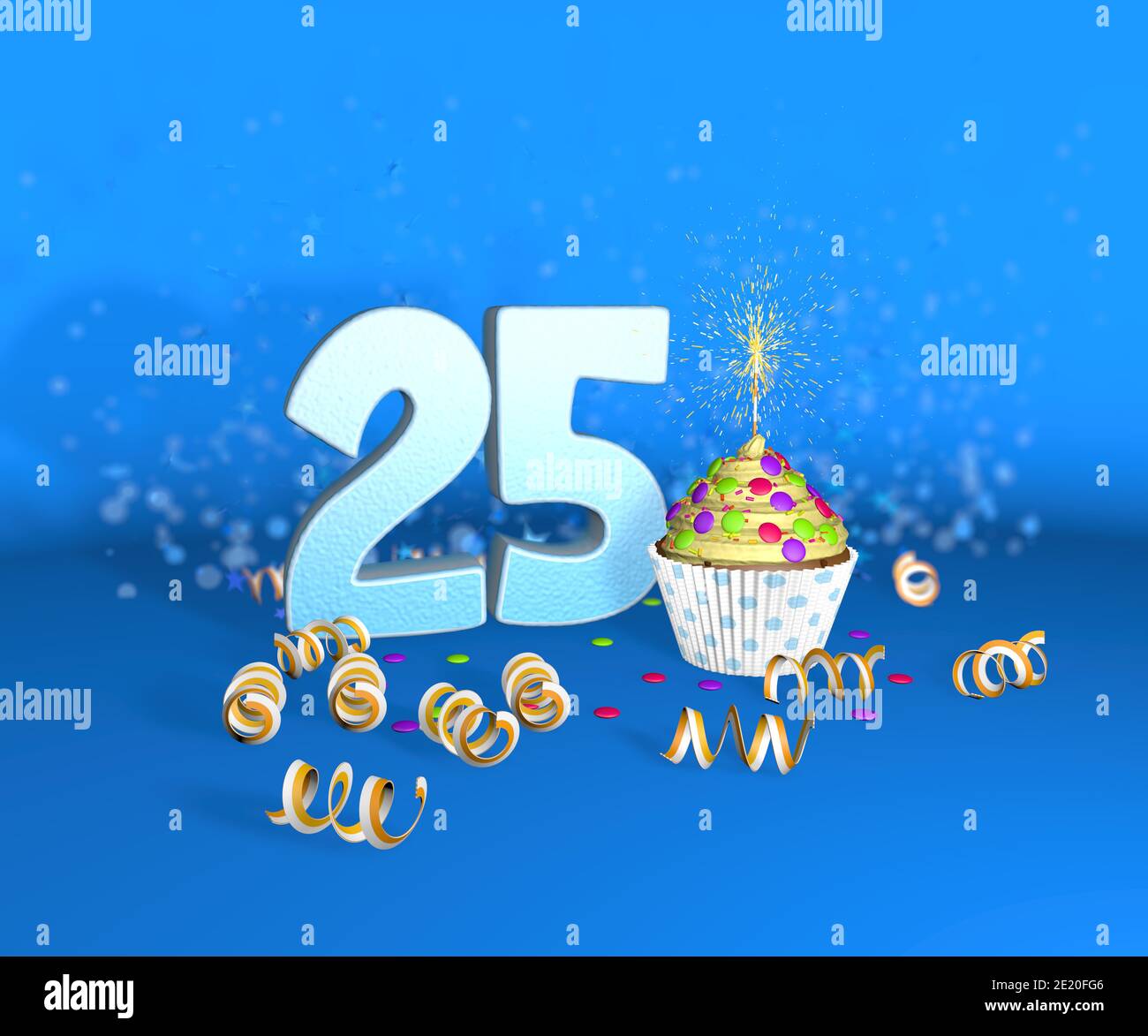 Happy birthday number 25 greeting hi-res stock photography and images ...