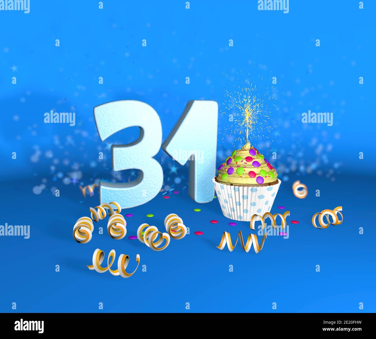 Happy birthday number 31 greeting hi-res stock photography and images ...