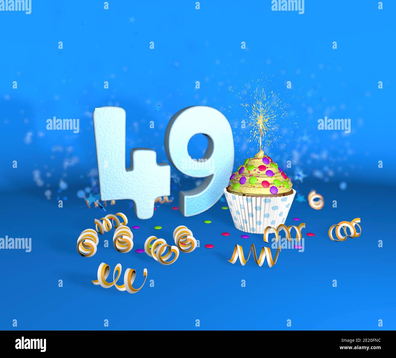 3d number 49 hi-res stock photography and images - Alamy