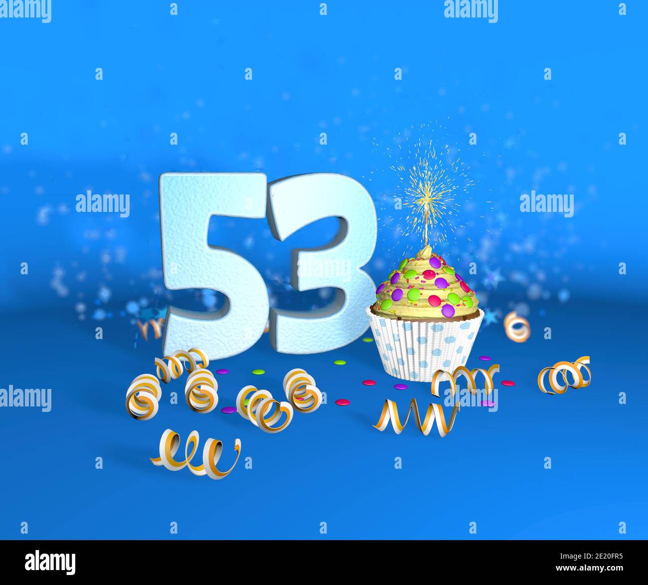 Happy 53rd Birthday Clip Art