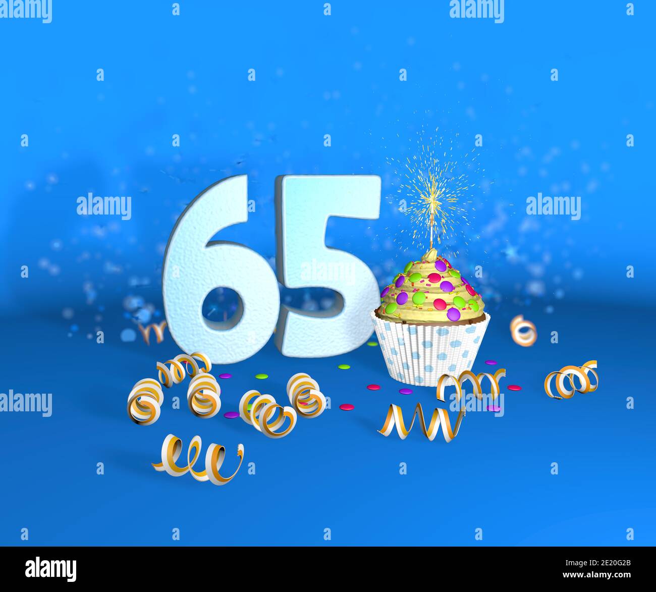 Happy birthday number 65 greeting hi-res stock photography and images ...