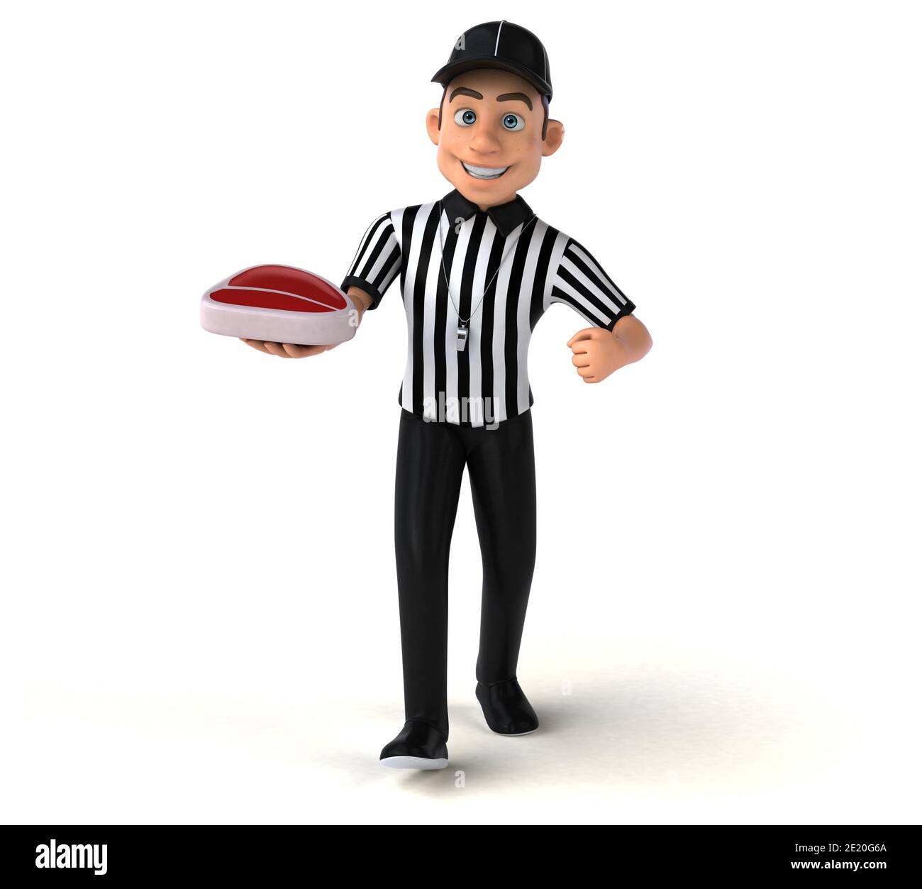 Fun 3D Illustration of an american Referee Stock Photo - Alamy