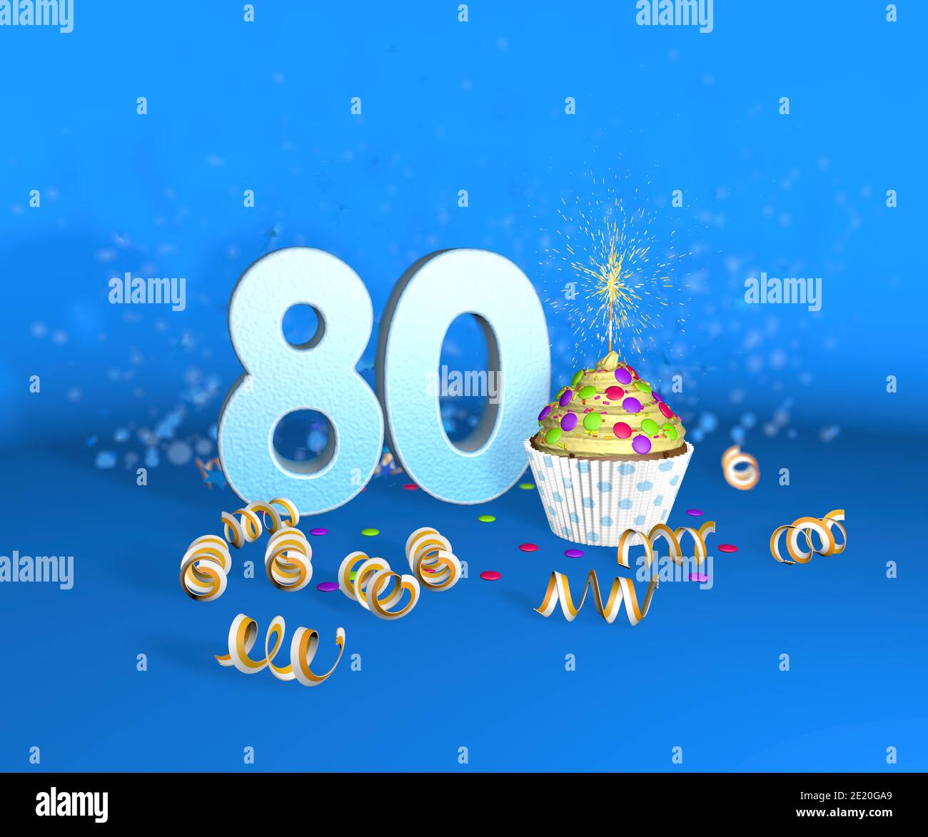 3d number 80 hi-res stock photography and images - Alamy