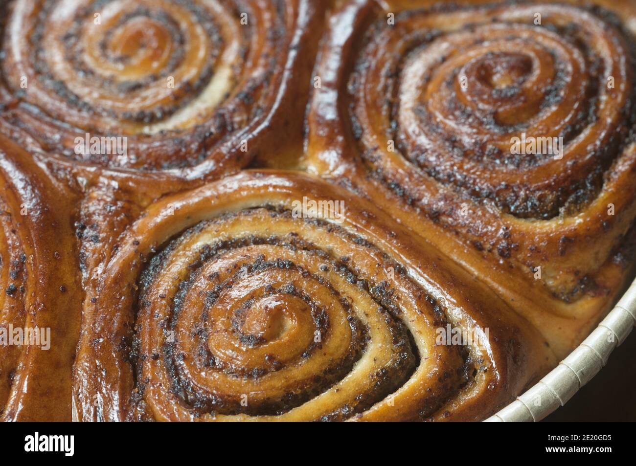 Home-made dessert - sweet roll with poppyseeds filling Stock Photo - Alamy