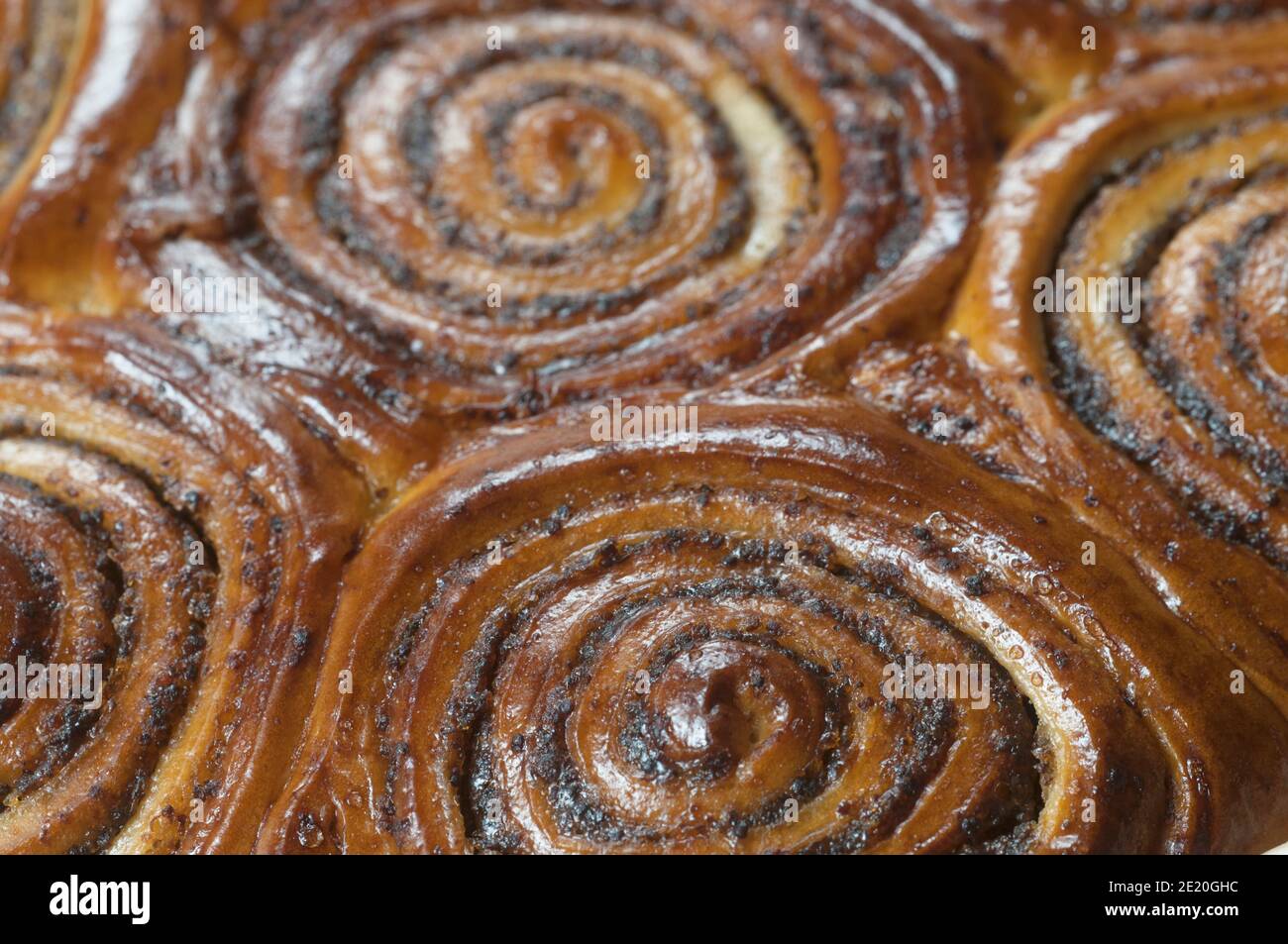 Home-made dessert - sweet roll with poppyseeds filling Stock Photo - Alamy