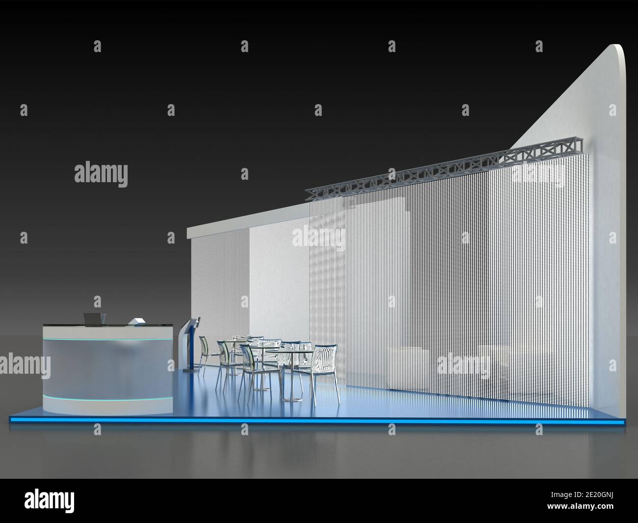 3d render of an Exhibition stand Stock Photo - Alamy