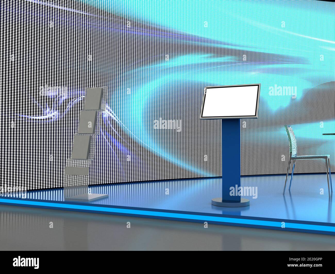3d render of an Exhibition stand Stock Photo - Alamy